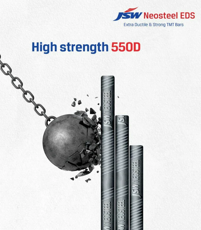 JSW Neosteel 550D 10 MM TMT Rebar - Price List Today